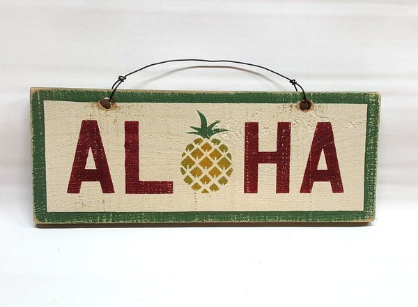 ALOHA with Pineapple – Weathered Signs