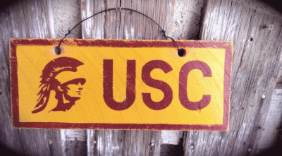 USC Trojan Weathered Wood Sign – Weathered Signs